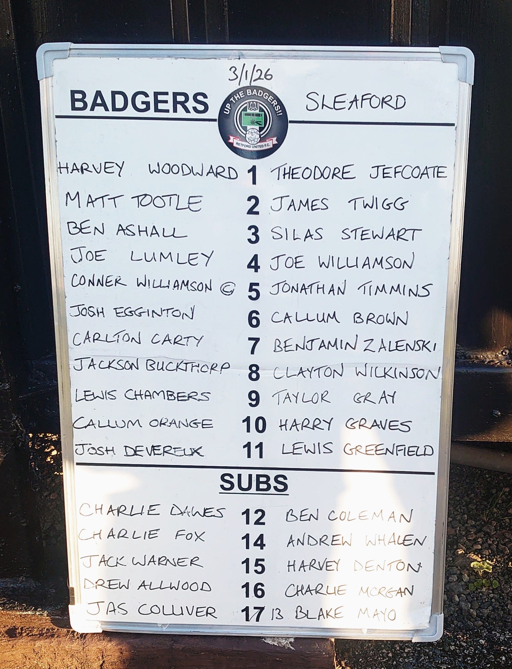 Retford United 4 v Sleaford Town 2 - by Rob THE66POW