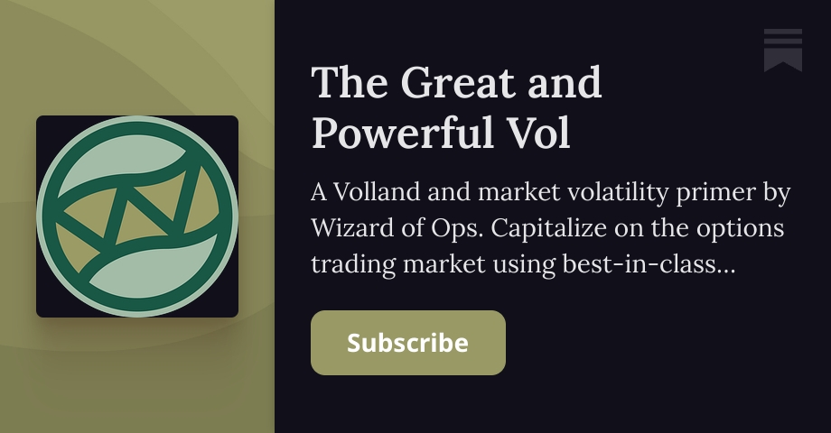 The Great and Powerful Vol | Wizard of Ops | Substack