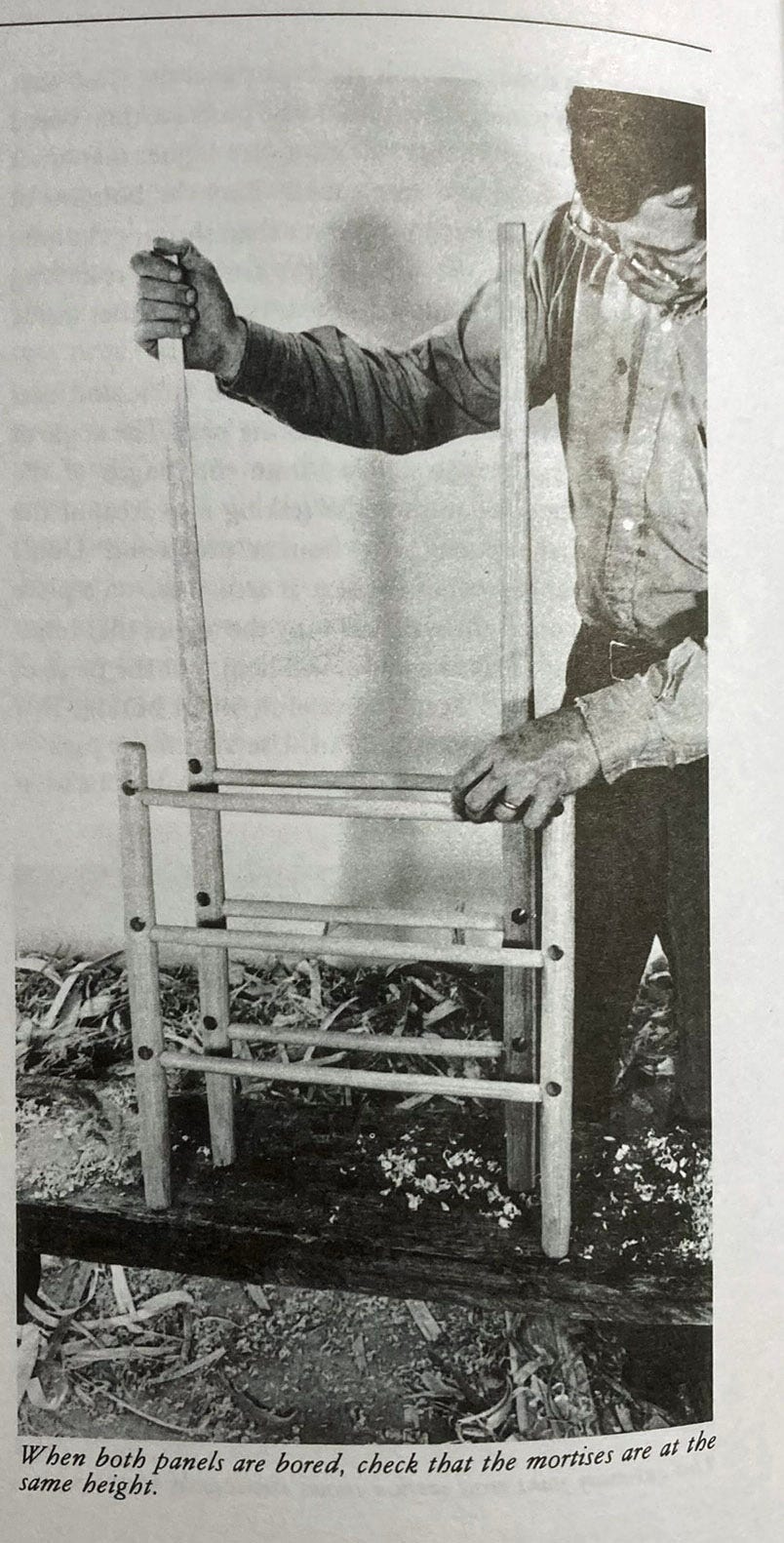 Making some Jennie Alexander style chairs