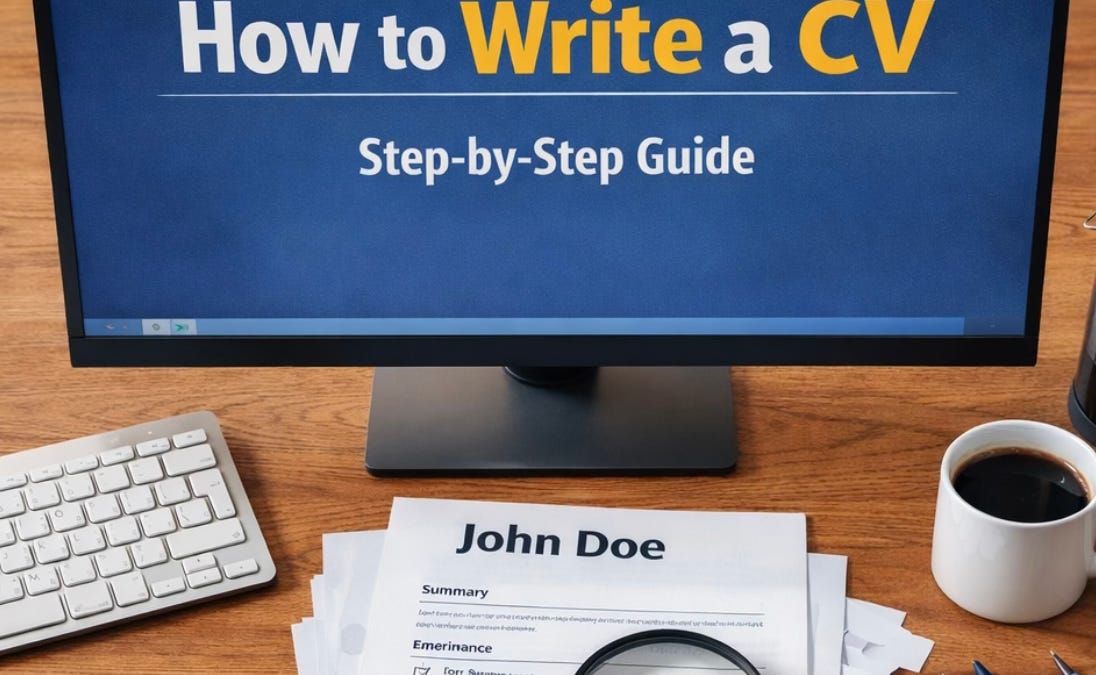 How To Write a CV - a Step-By-Step Guide - by Susanna Kis
