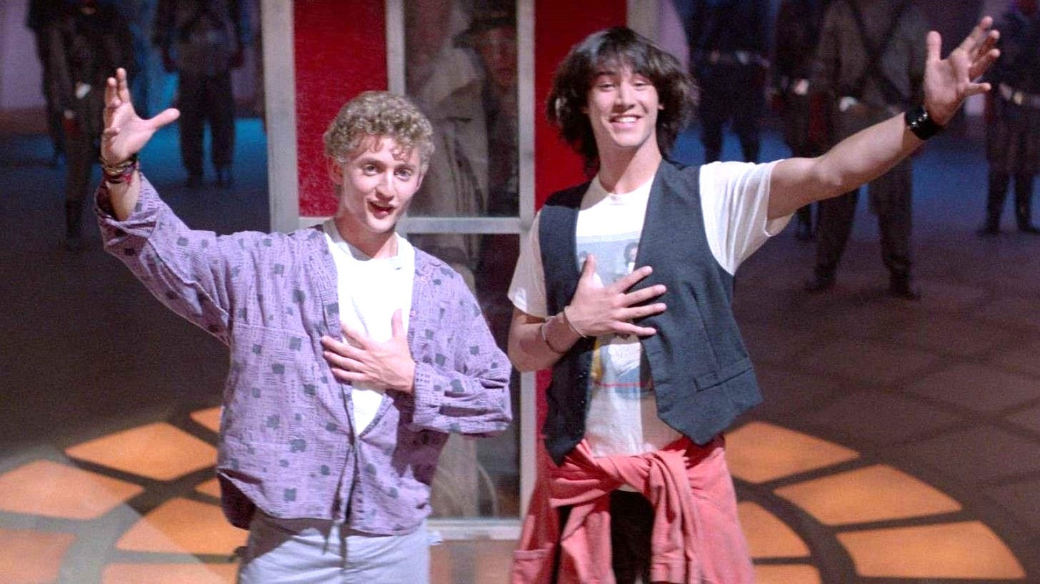 Bill & Ted's Excellent Adventure (1989) - by Rick Retro