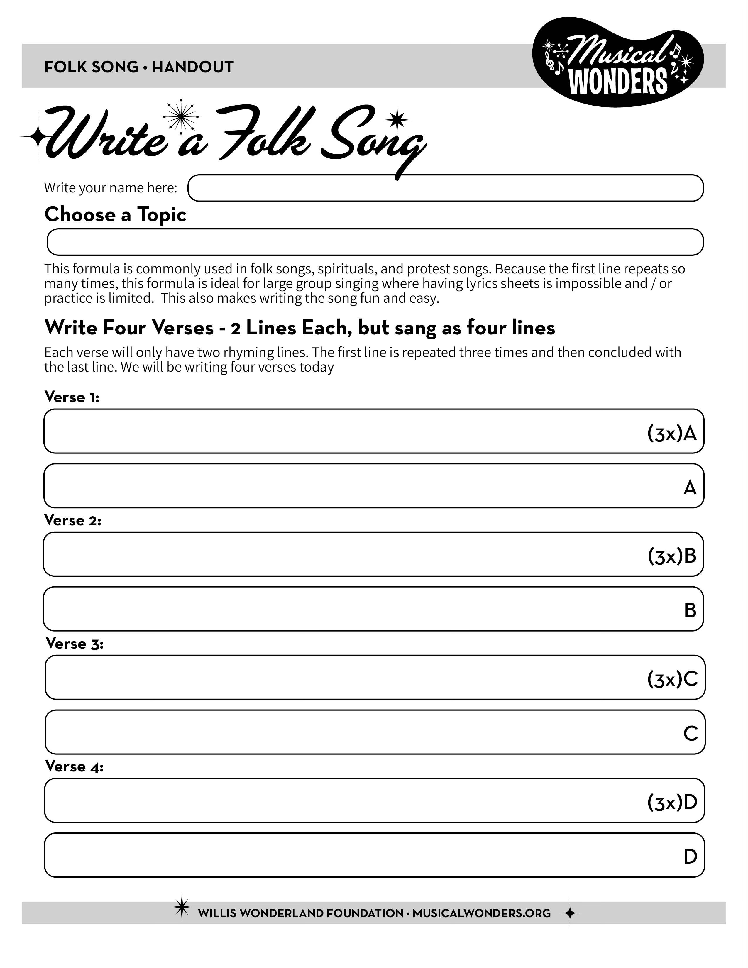 A Simple and Powerful Folk Song Formula | Musical Wonders