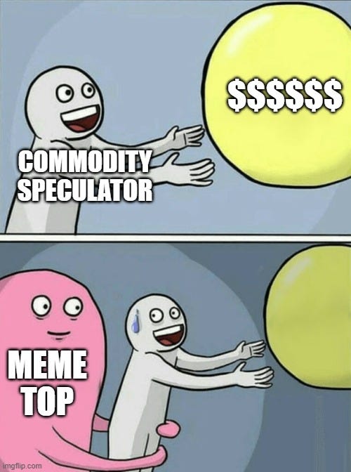 Commodity Meme Top? - Part II - by Le Shrub