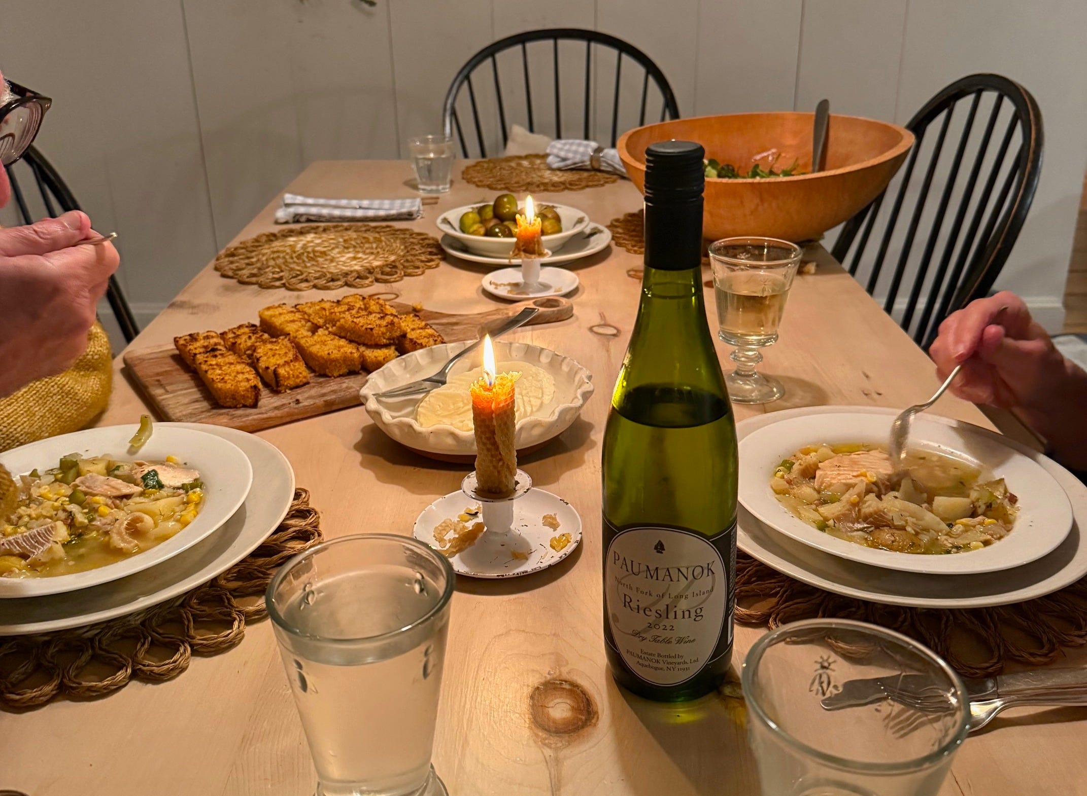Cook I Corn & Cod Chowder (hold the cream), and Other Comforts of the Week