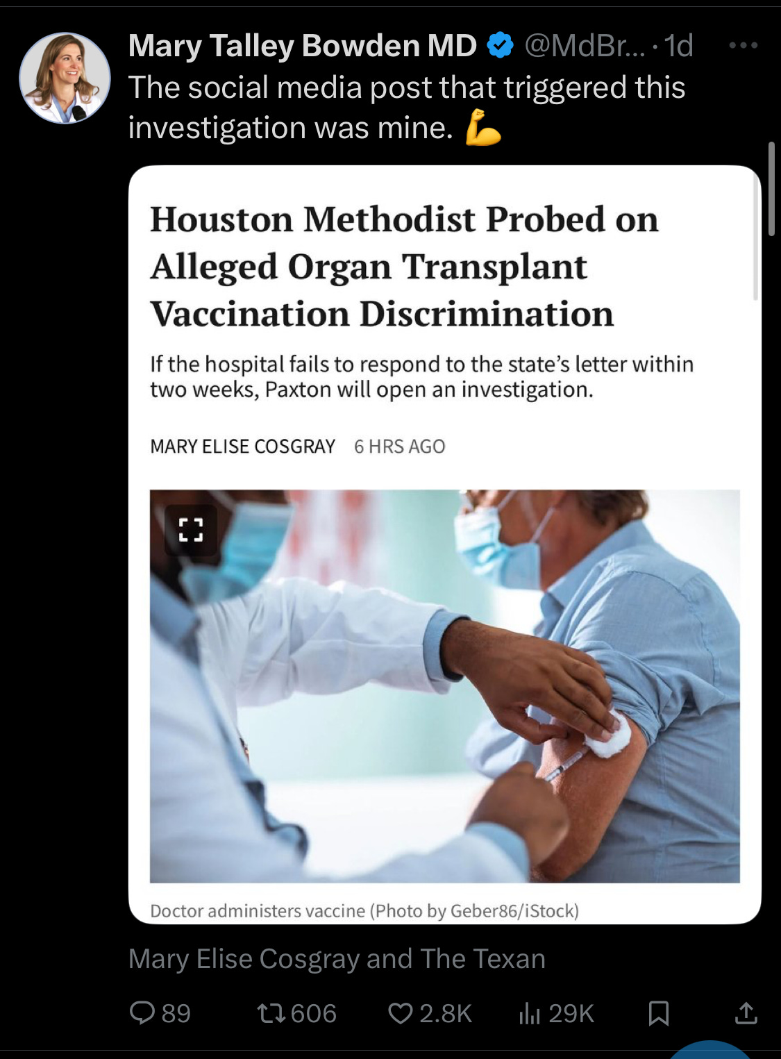 Dr. Mary Talley Bowden to Undergo Texas Medical Board "Public Reprimand ...