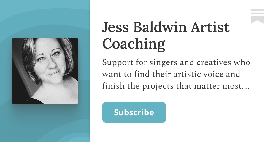 Jess Baldwin Artist Coaching | Substack