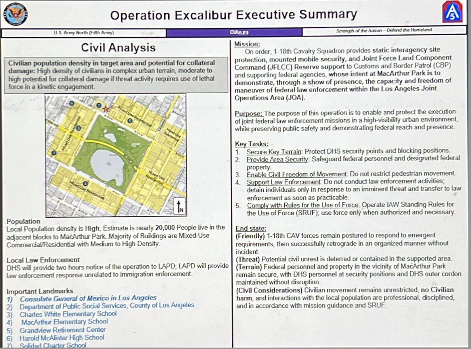Exclusive: Operation Excalibur in Los Angeles Was Show of Force