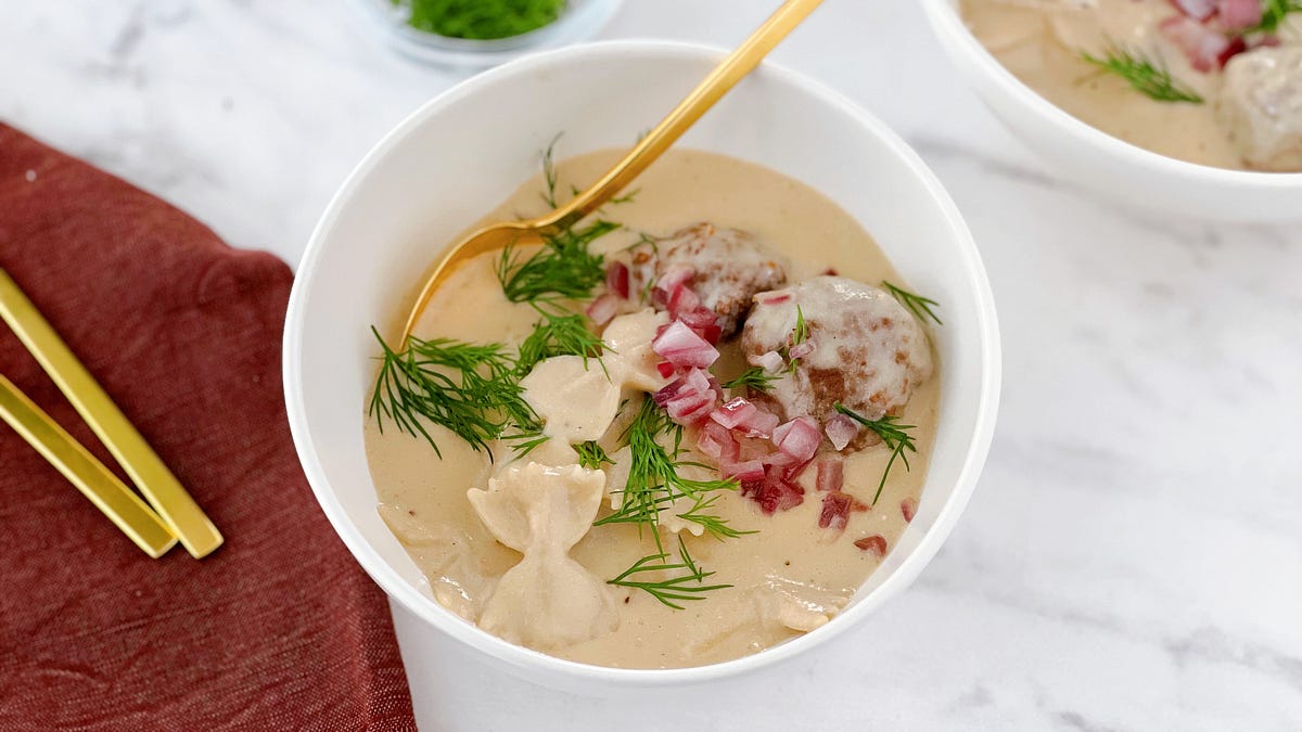 Dairy Free and Gluten Free Swedish Meatball Soup Recipe