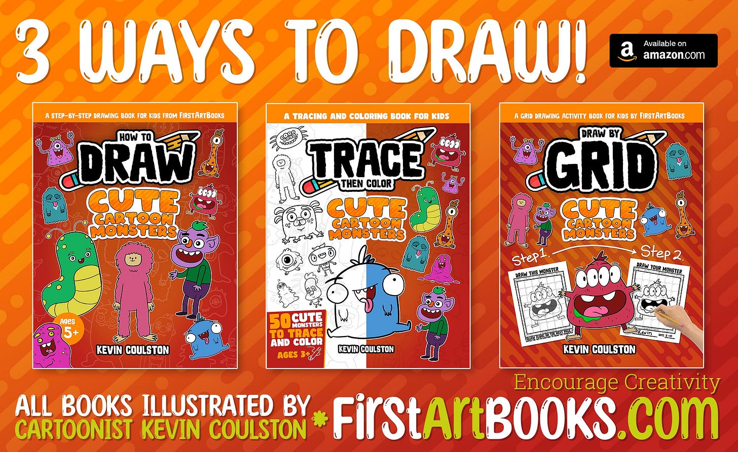 Free Activity Page: How To Draw An Eyeball Monster | A Step-by-Step ...