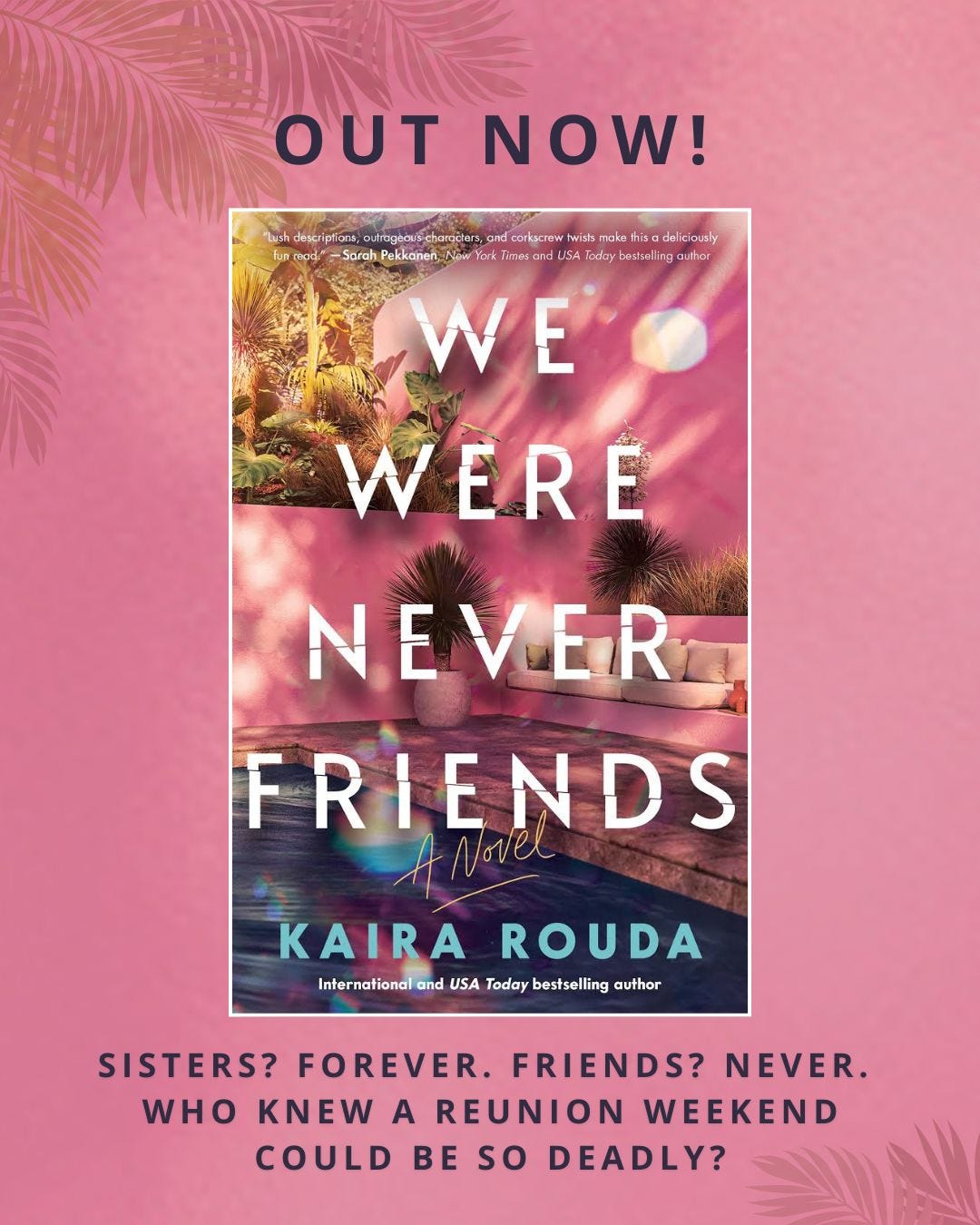 We Were Never Friends is Out Now! - by Kaira Rouda