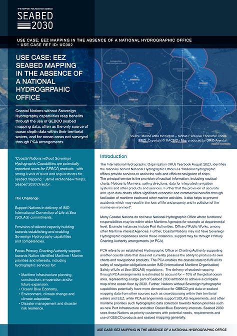Compendium Of Seabed Mapping Use Cases | HE Nippon Foundation - Gebco ...