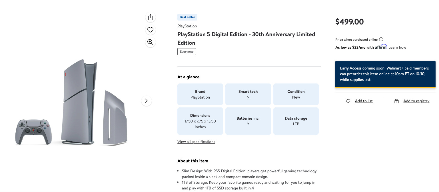 PS5 30th Anniversary pre-order time: it starts right after Amazon Prime Day