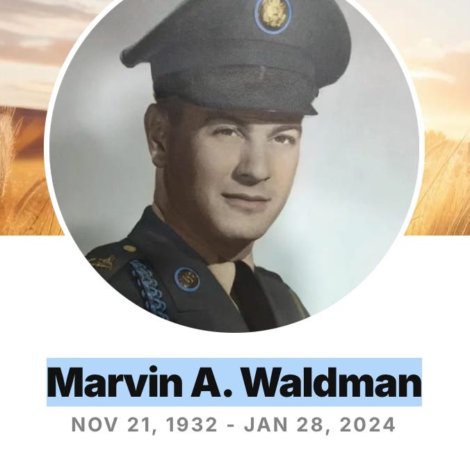 Marvin A. Waldman: Grandfather of Katie Miller