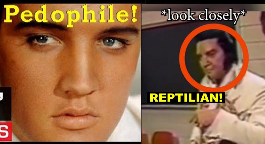 Was Elvis Presley The First Satanic Pedophile Reptilian Shapeshifter?