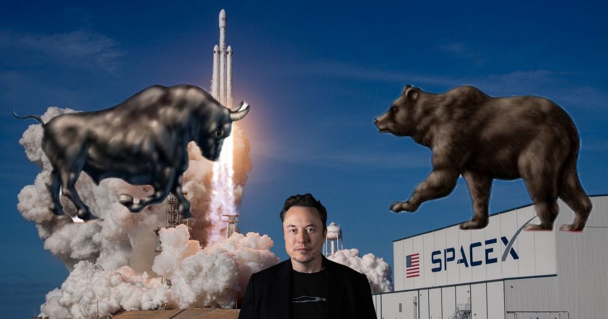 SpaceX: Bull and Bear Case Analysis Report