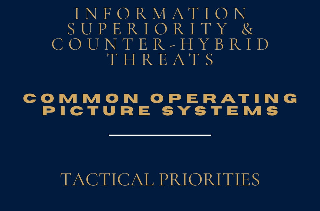 Common Operating Picture Systems in European and NATO Operations