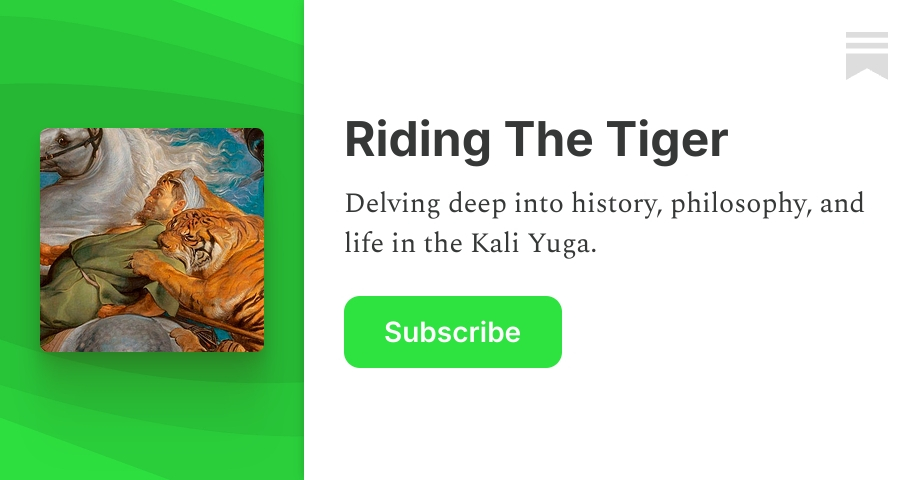 Riding The Tiger | Chad Crowley | Substack