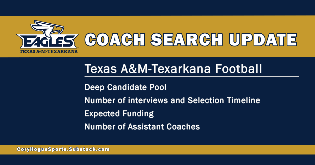TAMUT speeds up head-coach search - Cory Hogue Sports