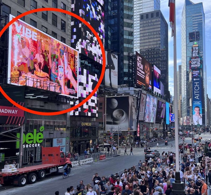 Let's put a billboard of hope in Times Square. (I'm serious.)