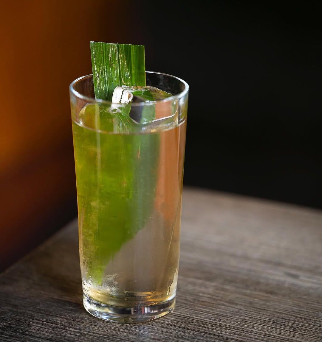 Danico's cocktail recipe: tropical Pandan Highball