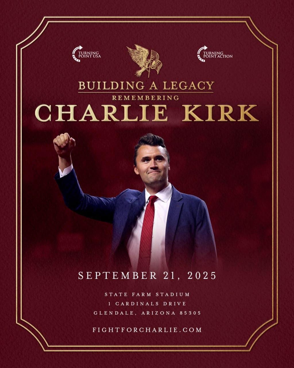 Charlie Kirk búcsúztatása 2025. szeptember 21-én lesz az arizonai State ...