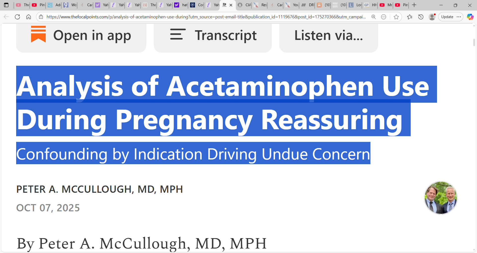 'Confounding by indication' & residual confounding (distorting ...