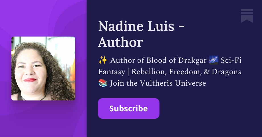 Nadine Luis - Author | Substack