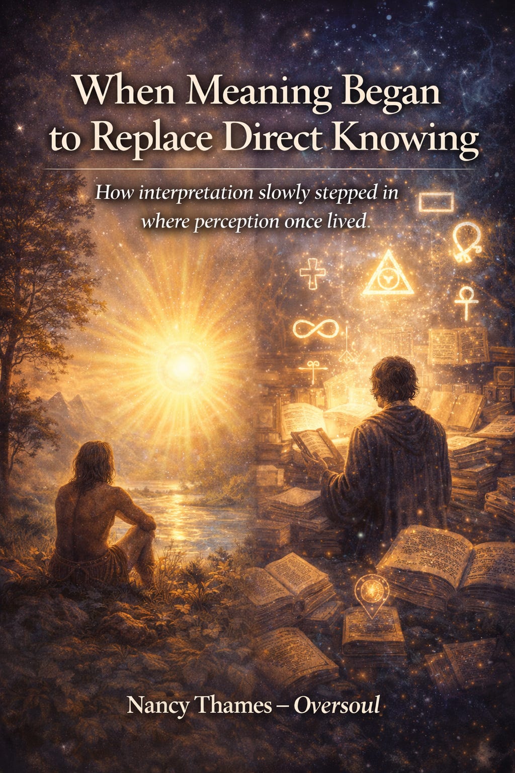 When Meaning Began to Replace Direct Knowing