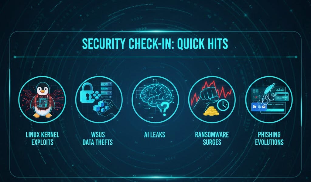 Security Check-in Quick Hits: Linux Kernel Exploits, WSUS Data Thefts ...