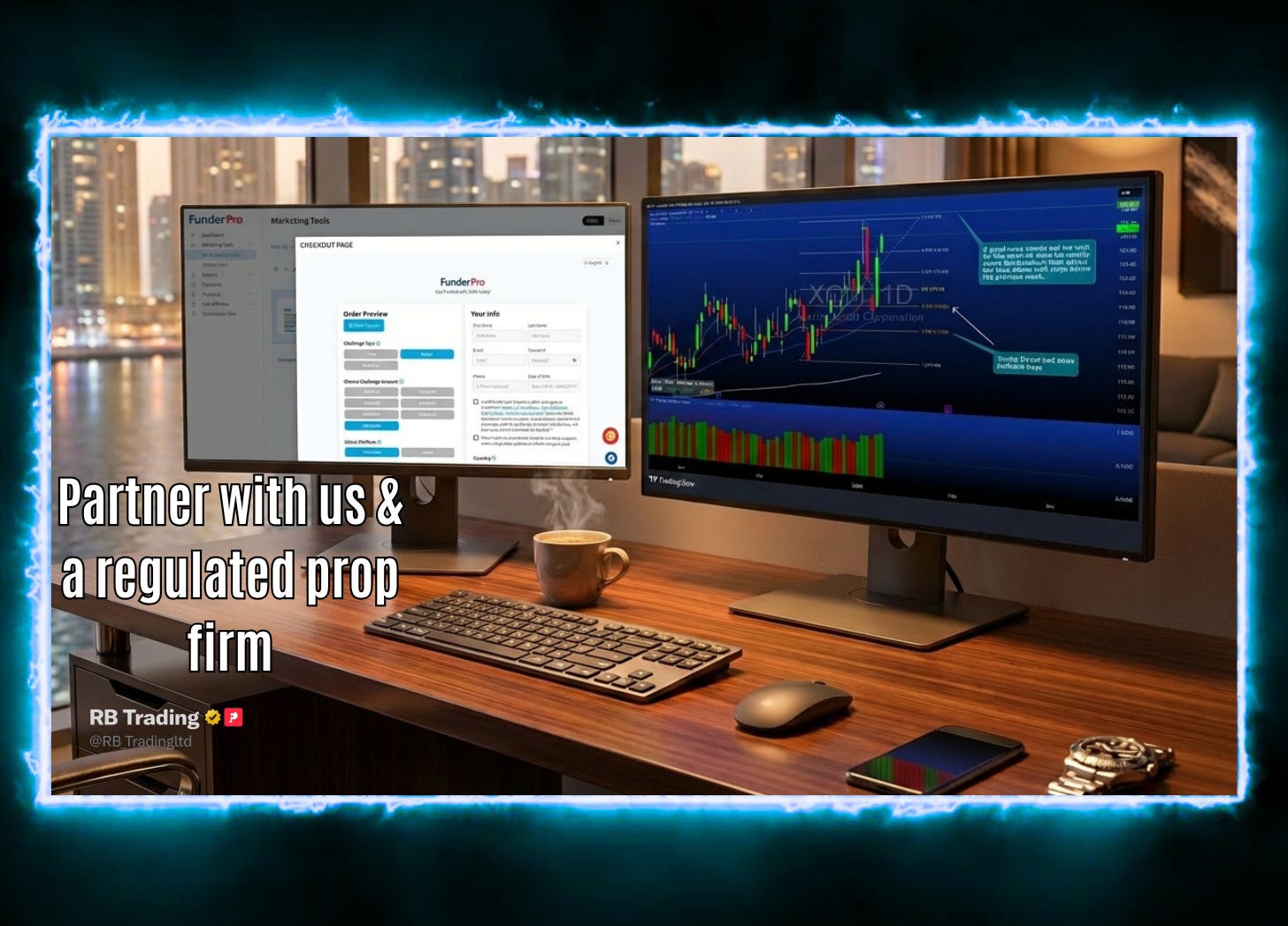 Become a Funder Pro Partner - by RB Trading