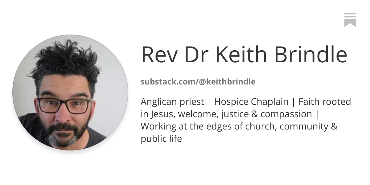 Rev Dr Keith Brindle | Substack