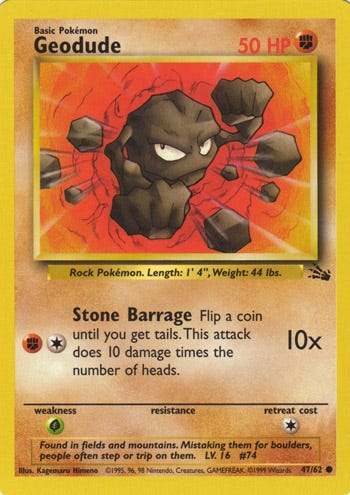 #074-76: Geodude, Graveler and Golem - by Robert Walrod