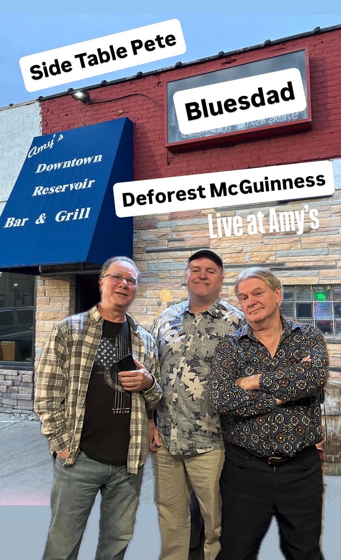 Side Table Pete, Bluesdad, and Deforest McGuinness