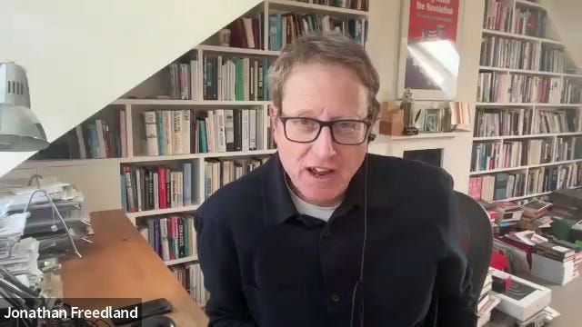 Jonathan Freedland Has Issues with my Book