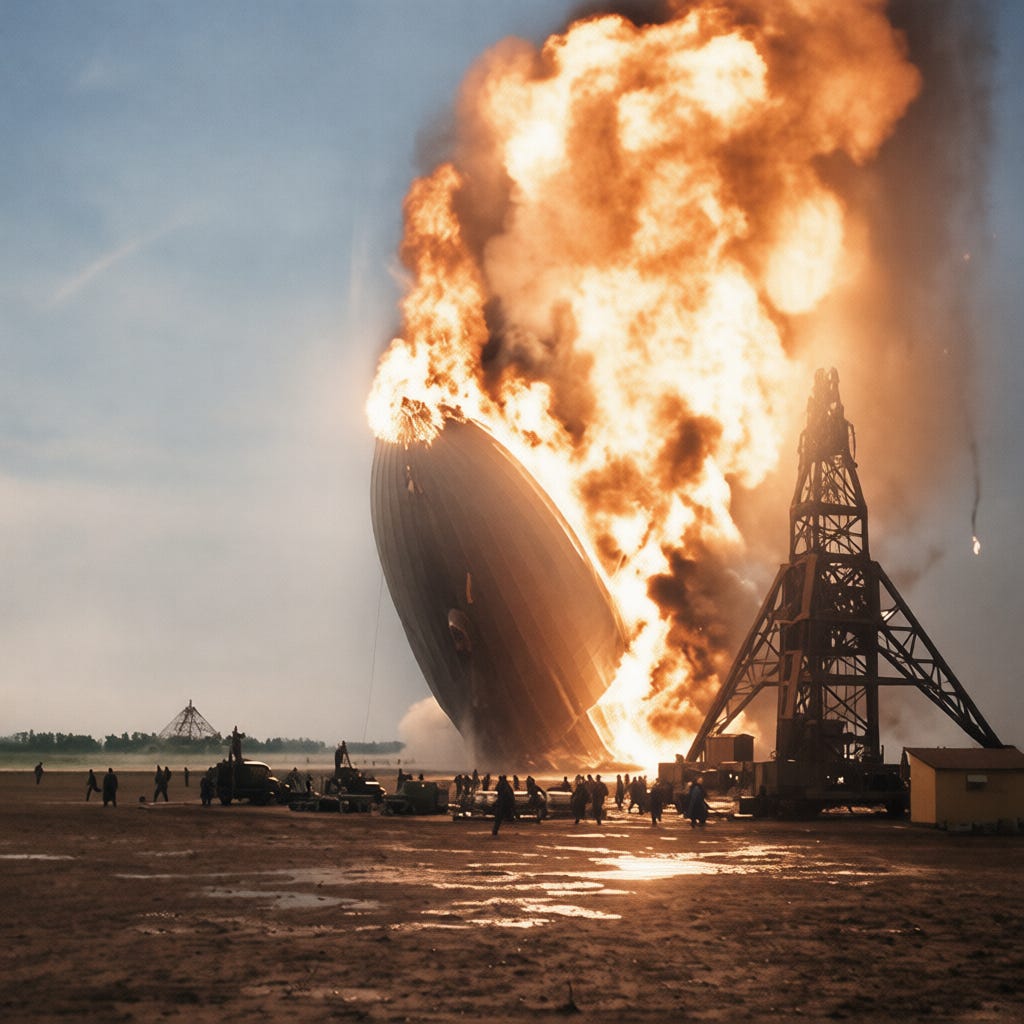 The Hindenburg Disaster - by Adrian Macovei