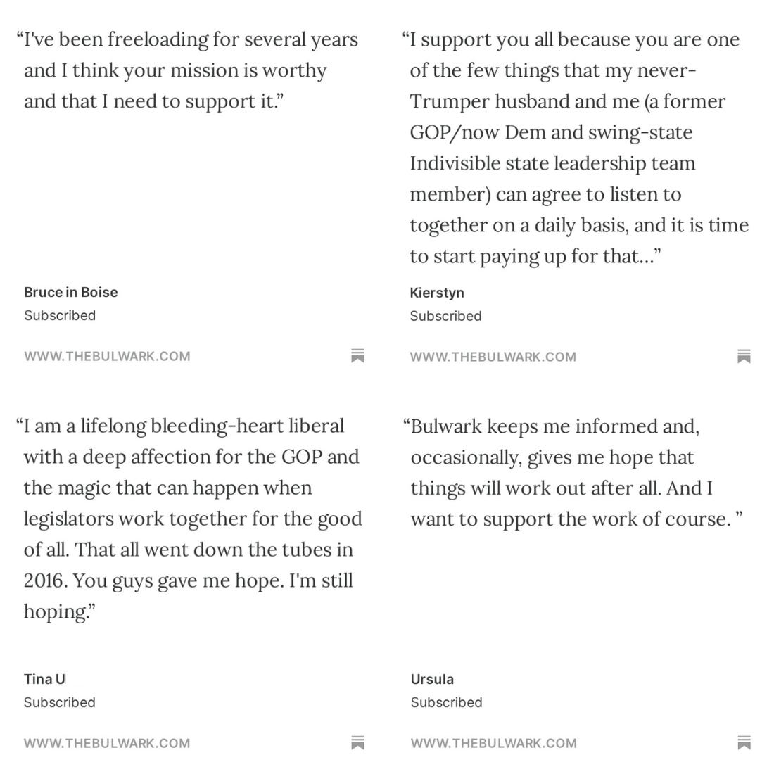 Join Our Motley Crew - by Sarah Longwell - The Bulwark