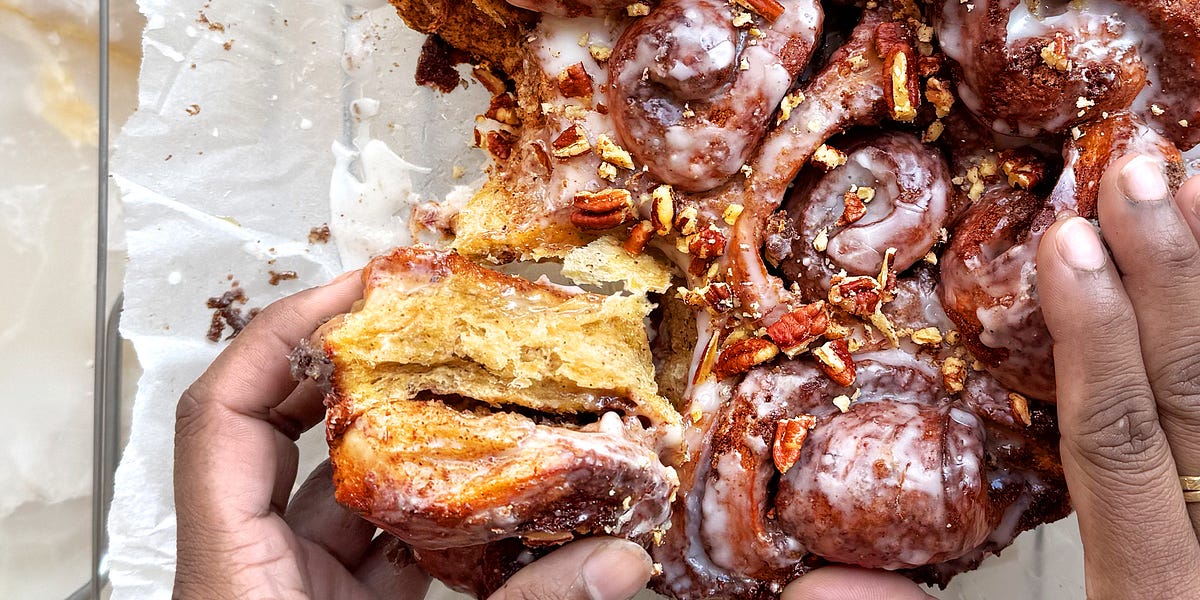 Spiced ‘Chicken a la King’ & sticky morning buns