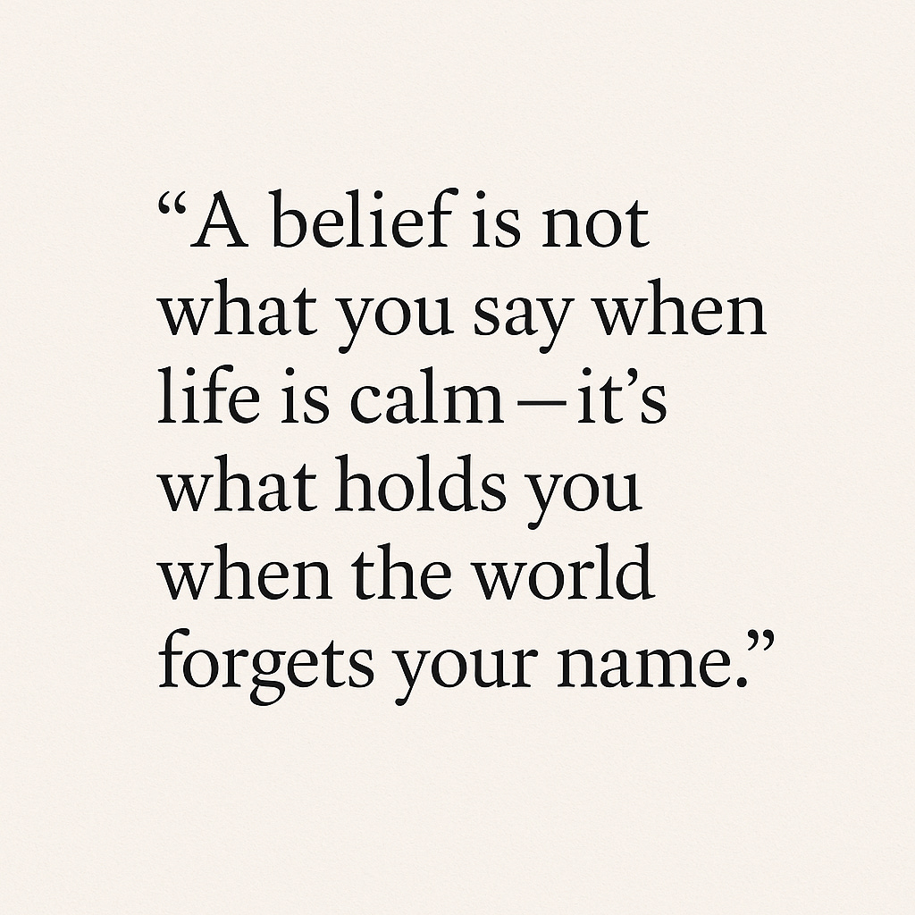 Beliefs That Built the Man - by Zubair Ahmed