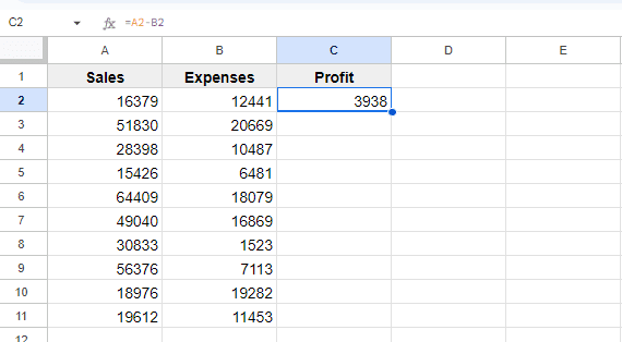 How To Apply a Formula to an Entire Column in Google Sheets