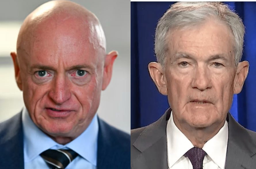 Jerome Powell, Mark Kelly Fight Back Against Moves by DOD, DOJ Placing ...