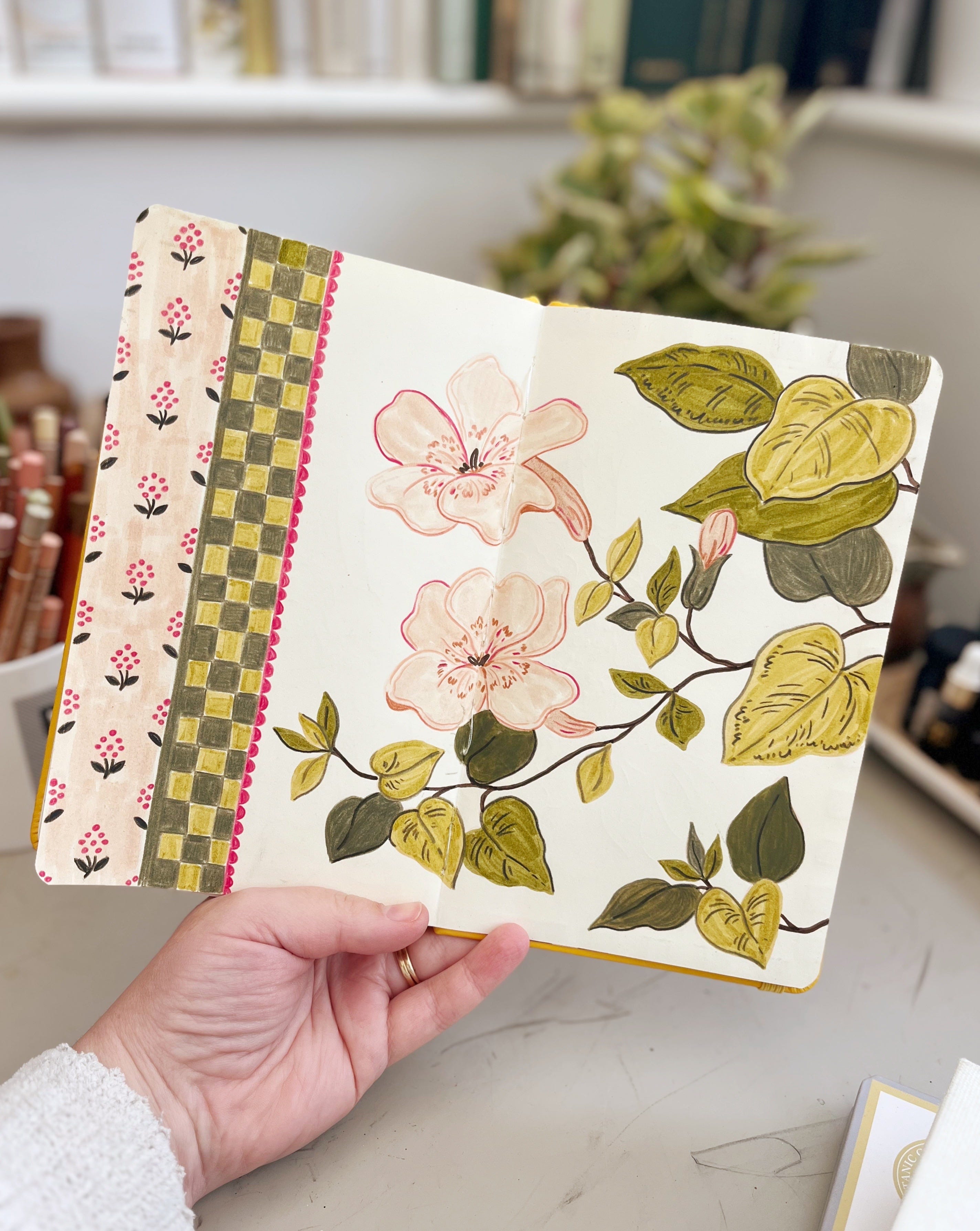 Emma Webb (@emmawebbstudio): "A really fun page in my sketchbook from ...