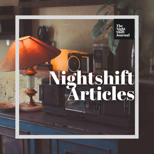 Nightshift journal, Are you Living to Work or Working to Live