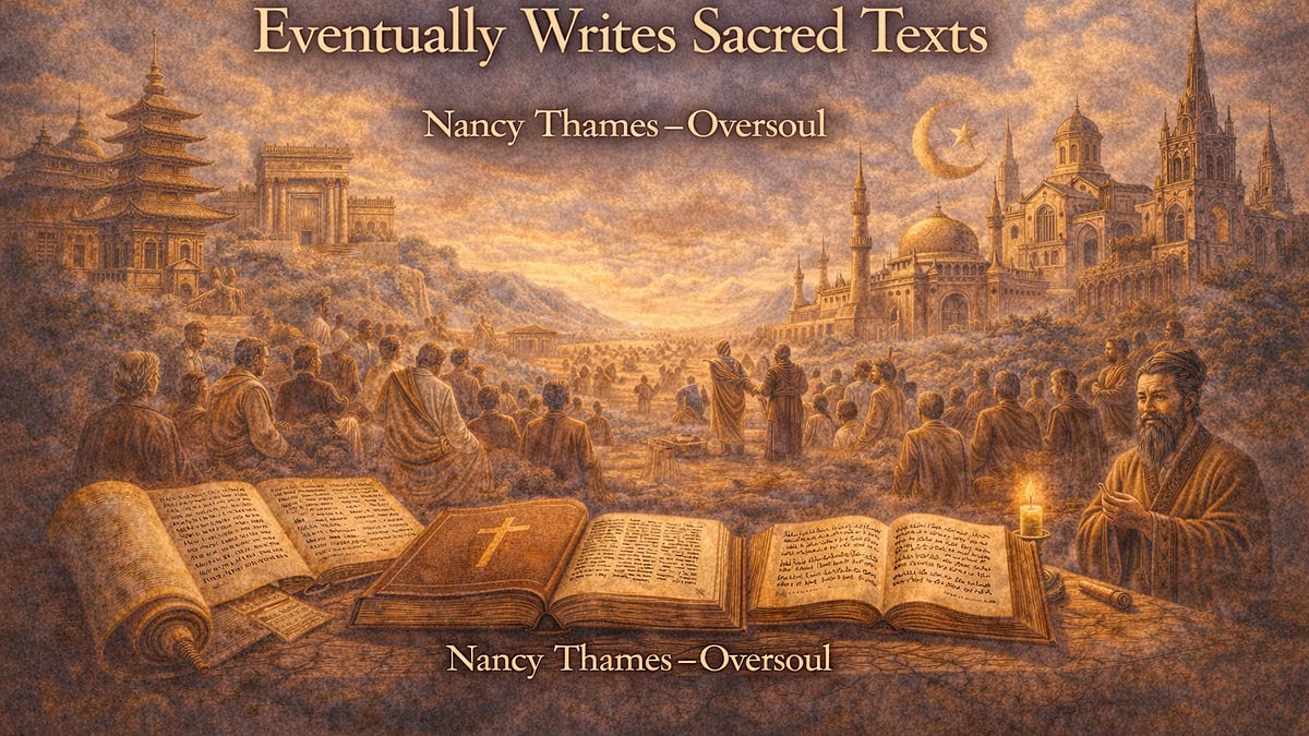 Why Every Civilization Eventually Writes Sacred Texts
