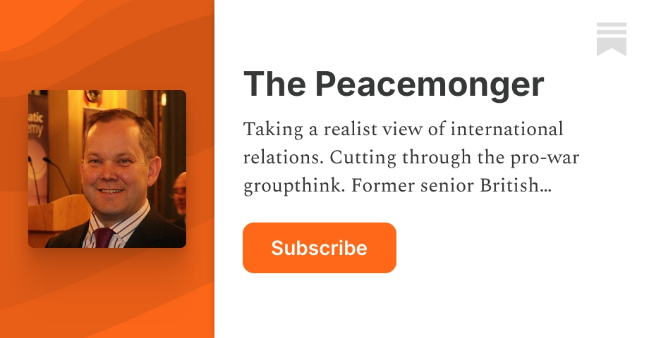 The Peacemonger | Ian Proud | Substack