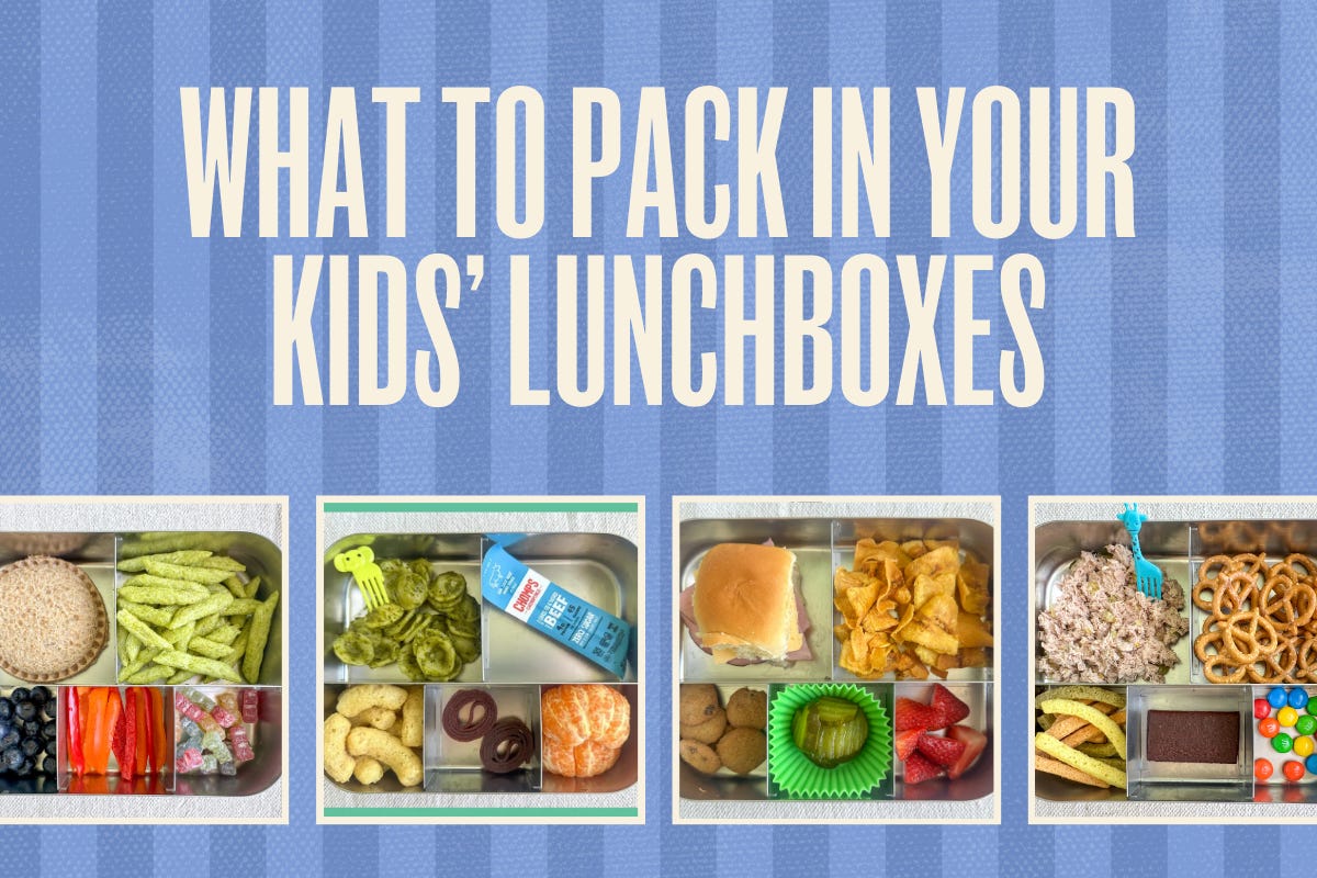 my lunchbox-packing cheat sheet