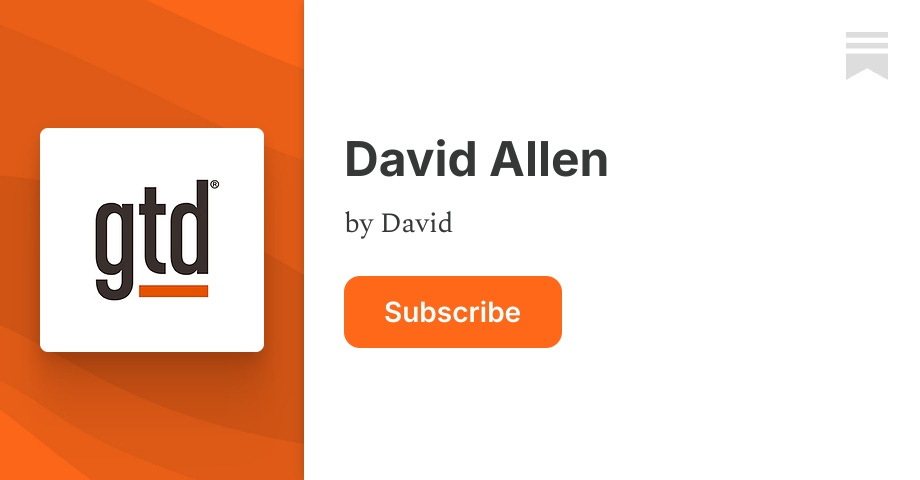 GTD and the military - David Allen