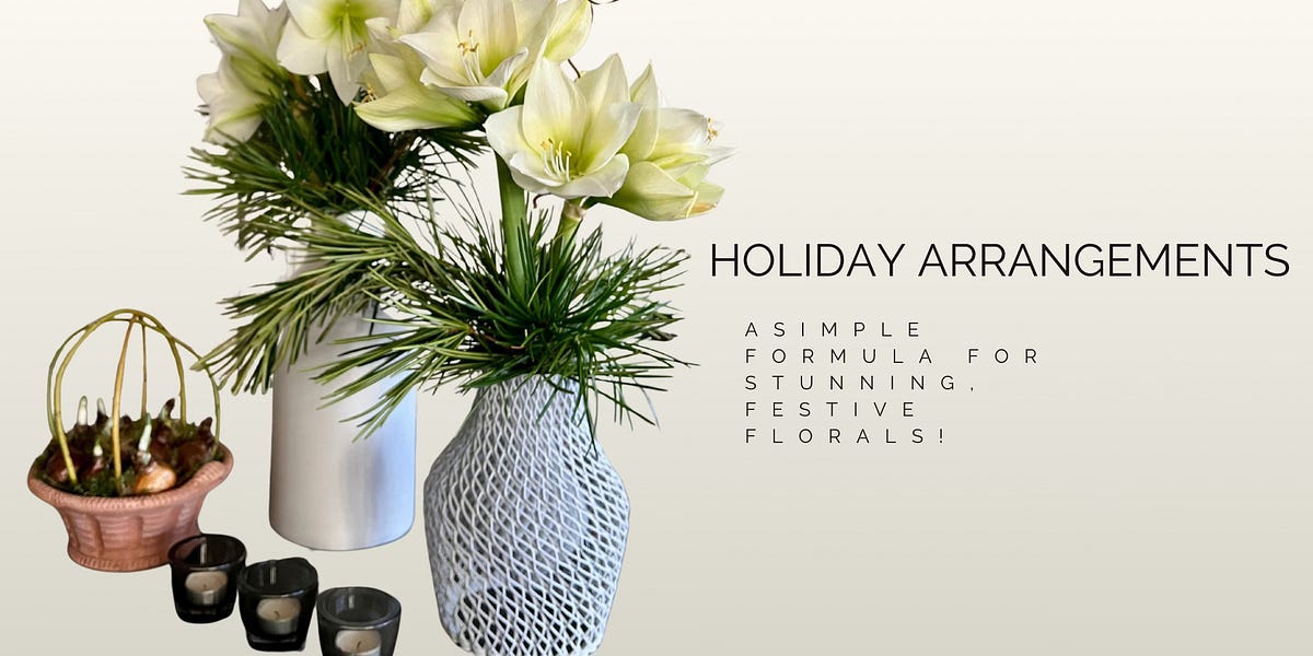 Comments - Holiday floral recipes, a new vase, and thoughts on the ...