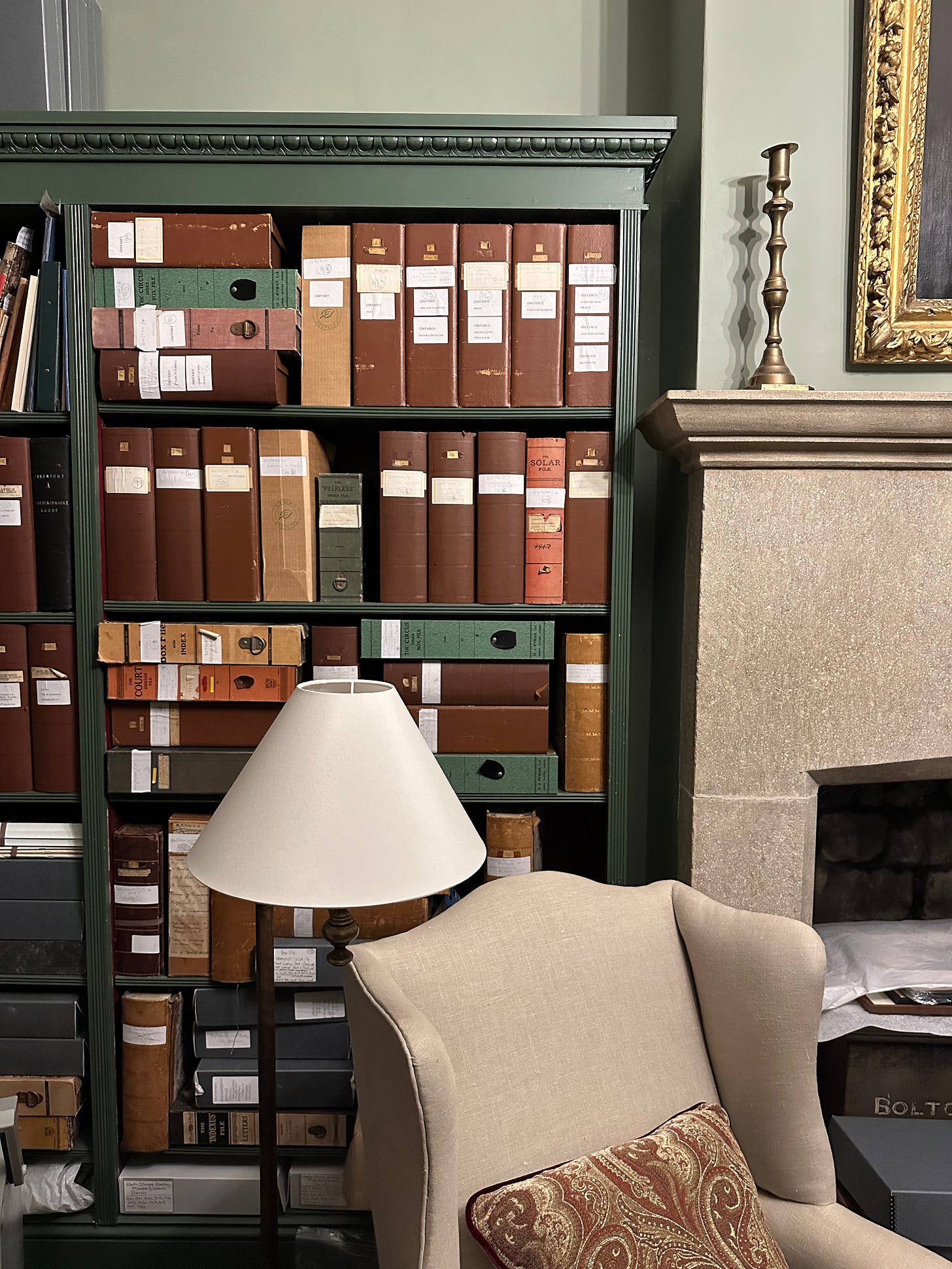 At the Archive Table - by Julie Montagu - Gilded Heiresses
