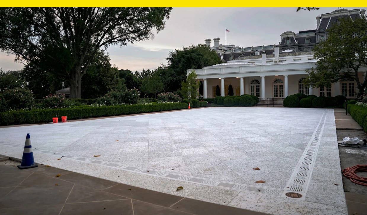 What Trump’s redesigned Rose Garden says says about his White House plans