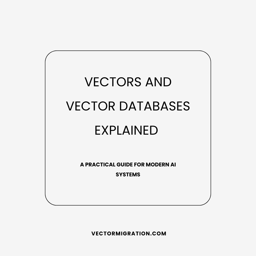 Vectors and Vector Databases Explained: A Practical Guide for Modern AI ...